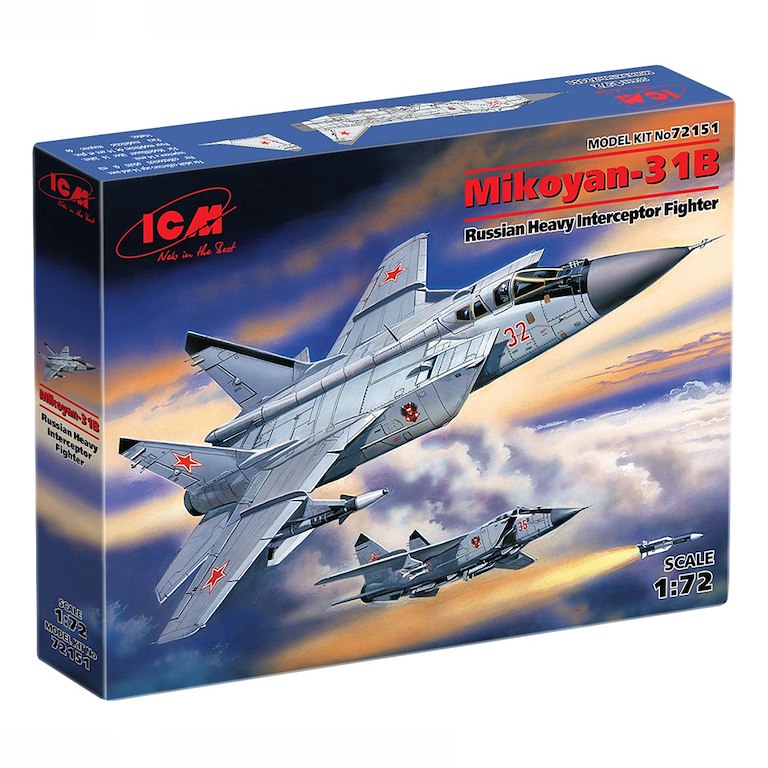 Mikoyan-31B Russian Heavy Interceptor Fighter 1:72