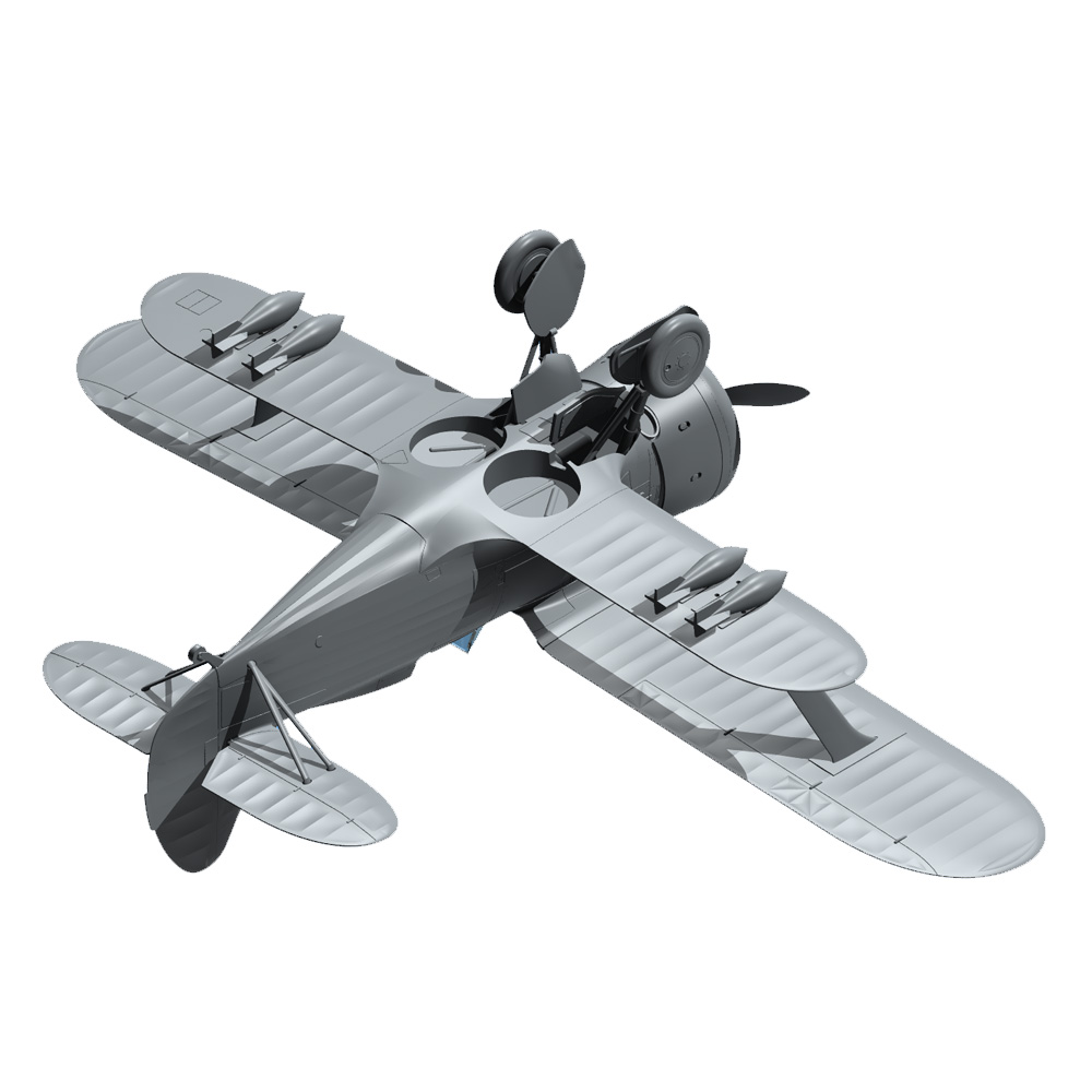 I-153 "Chaika" WWII Soviet Biplane Fighter Polikarpov 1:48