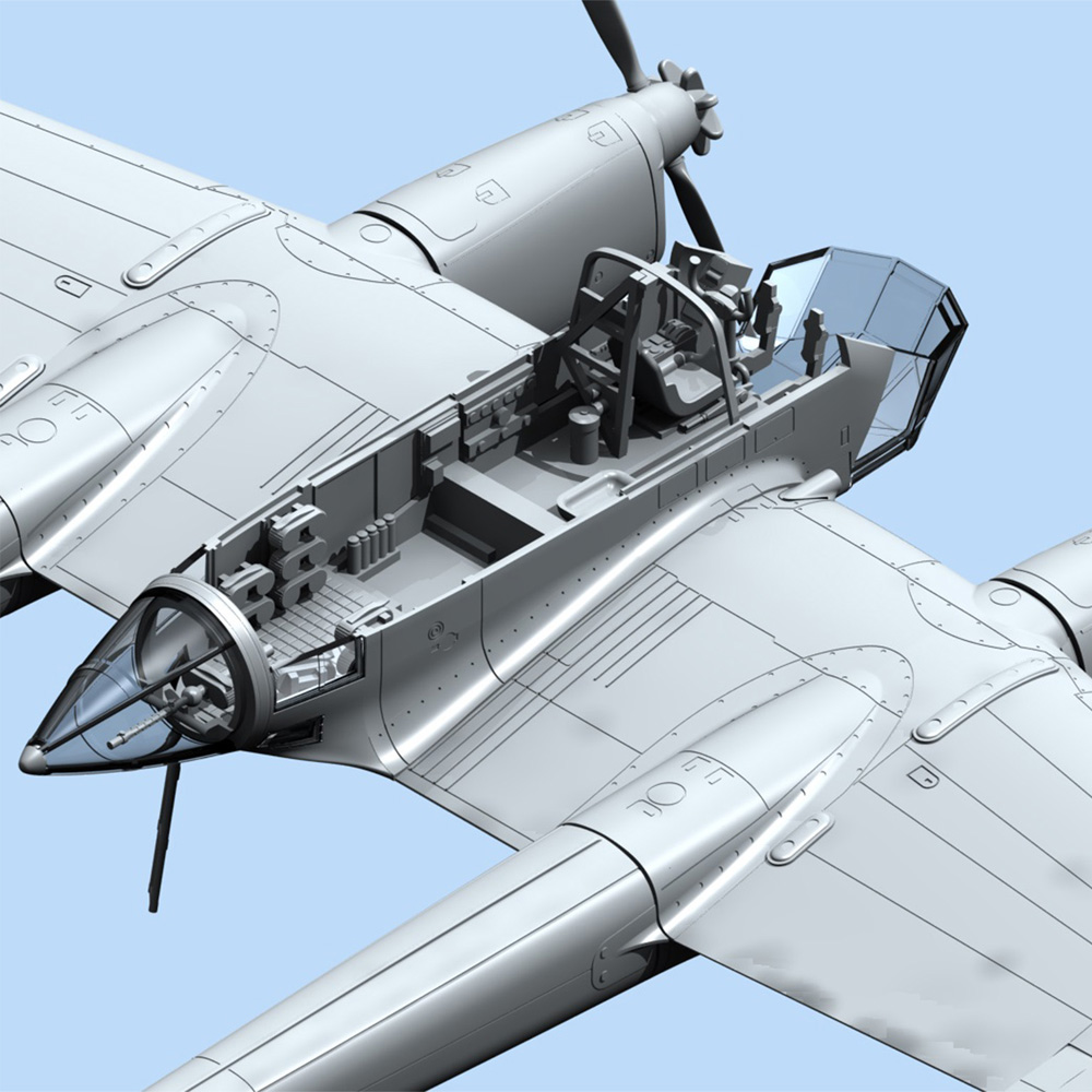 FW 189A-1 WWII German Reconnaissance Plane 1:72