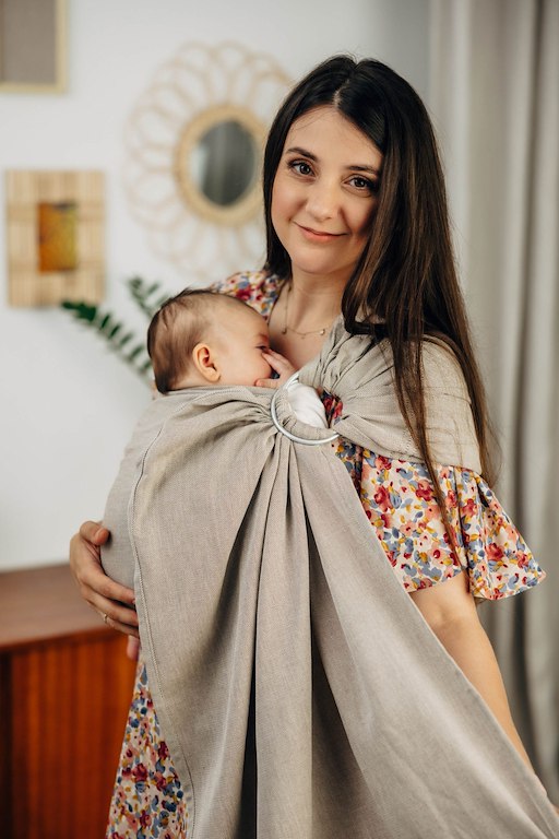 LennyLamb ring-sling – Kikiriki puter