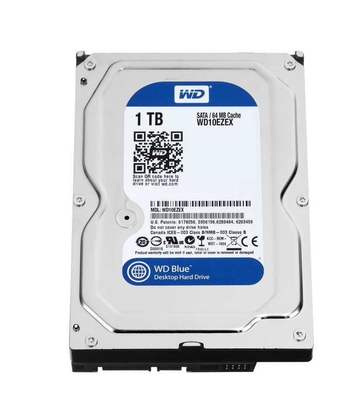 WD 1TB 3.5″ SATA III 64MB 7.200rpm WD10EZEX Blue