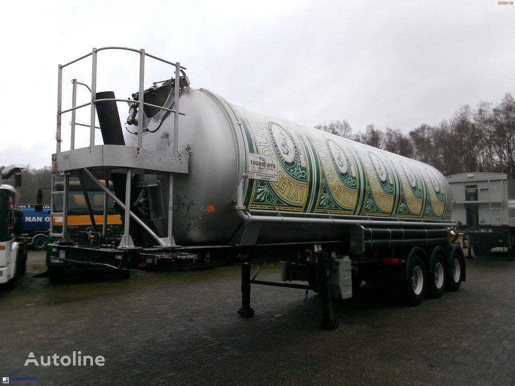 Feldbinder Powder tank alu 38 m3 (tipping) poluprikolica kipera