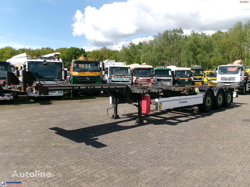 Krone 3-axle container trailer 20-30-40-45 ft DA08LNA poluprikolica za prevoz kontejnera