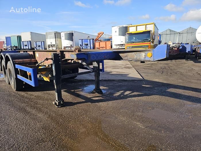 Koehler Elmshorn 2 axle | 20 foot | container chassis | steel suspension poluprikolica za prevoz kontejnera