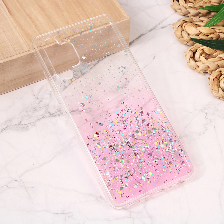 Maska Silikonska Glitter za Samsung A325F Galaxy A32 4G (EU) roze