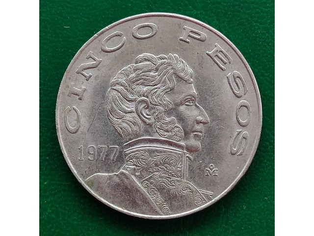 Mexico CINCO PESOS 1977