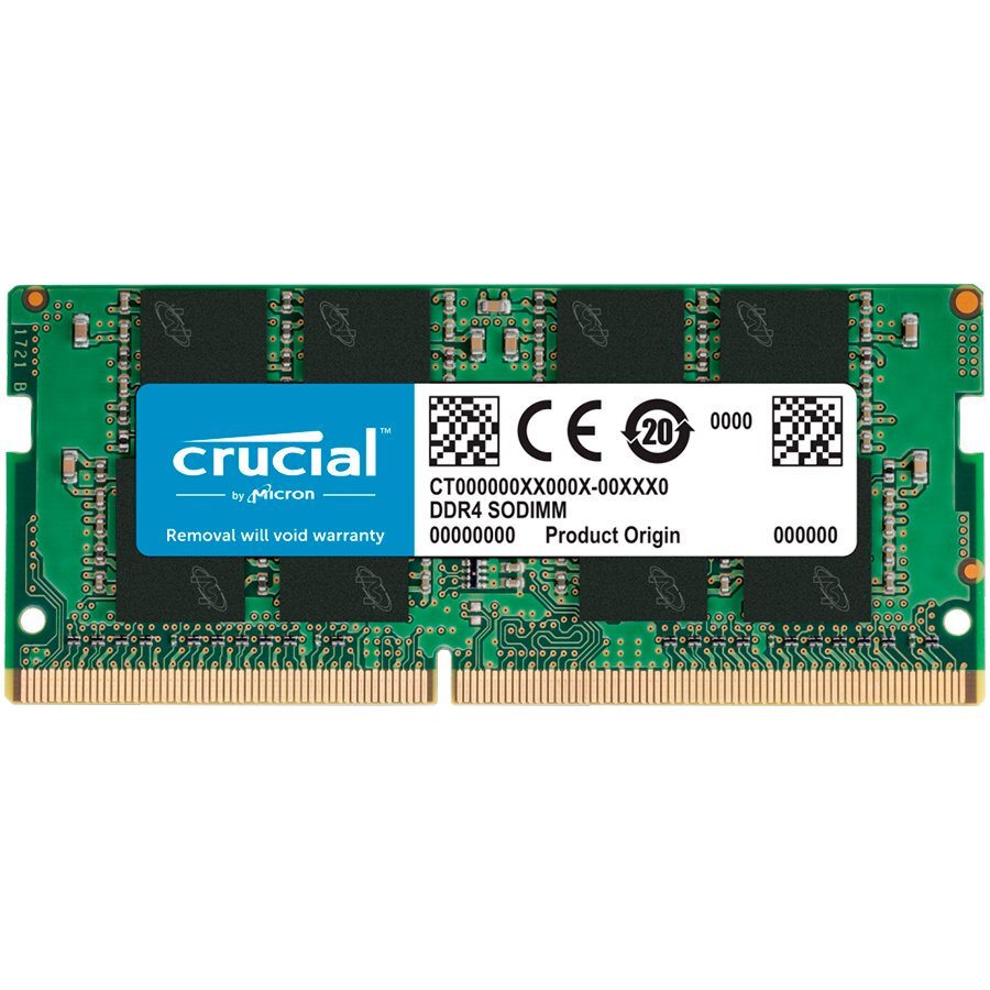 RAM memorija Crucial 8GB DDR4-3200 SODIMM CL22 (8Gbit/16Gbit), EAN: 649528903525ID EK000596717