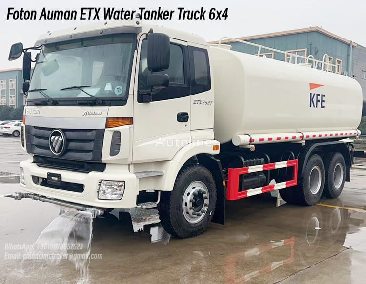 Nova Foton Auman ETX Water Tanker Truck 6x4 for Sale in Saudi Arabia cisterna za pranje ulica