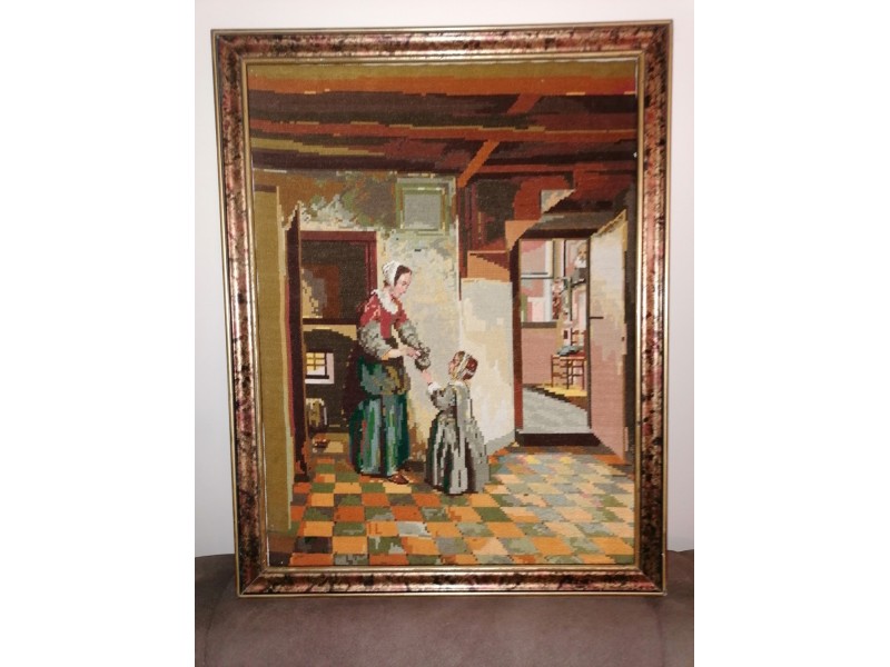 Vilerov goblen - Podrumska soba ili Žena sa detetom