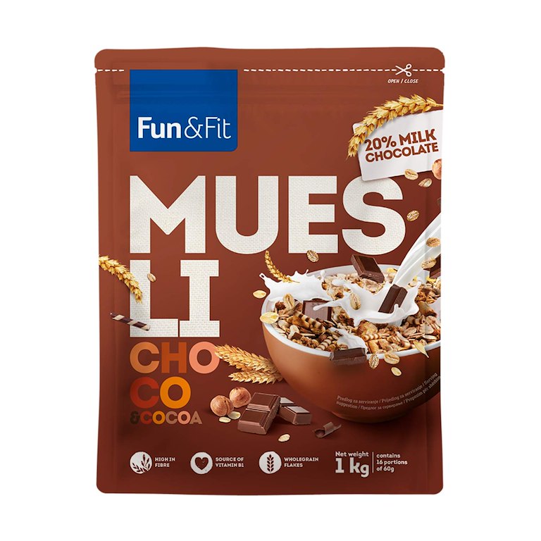 Fun & Fit musli čoko kakao 1kg