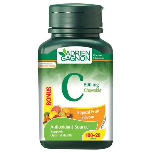 ADRIEN GAGNON VITAMIN C tbl za žvakanje 100+20x500mg