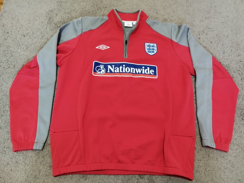 England Umbro 2009/10 Original Zip dril top XL