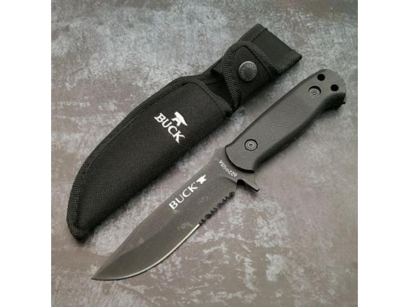 Lovački Nož BUCK 622, Crni. Akcija.