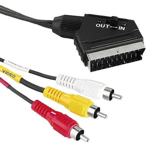 NN Scart-RCA (činč) kabel dužina 1.5 met., sa prekidačem - Scart to 3 RCA cable