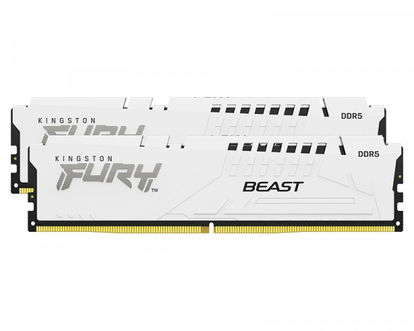 KINGSTON DIMM DDR5 64GB (2x32GB kit) 5600MTs KF556C36BWEK2-64 Fury Beast White Expo