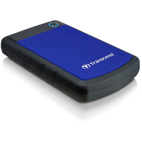 Transcend TS2TSJ25H3B External HDD 2TB, H3B, USB3.0, 2.5", Anti-shock system, Backup software, 284 gr, Black/Blue