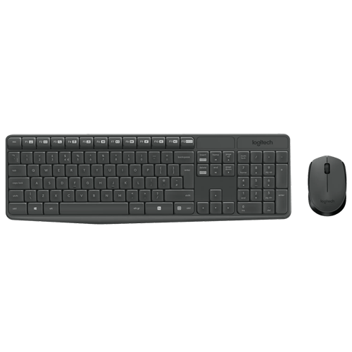 Tast+mis Logitech MK235 Wireless USB Gray US 920-007931