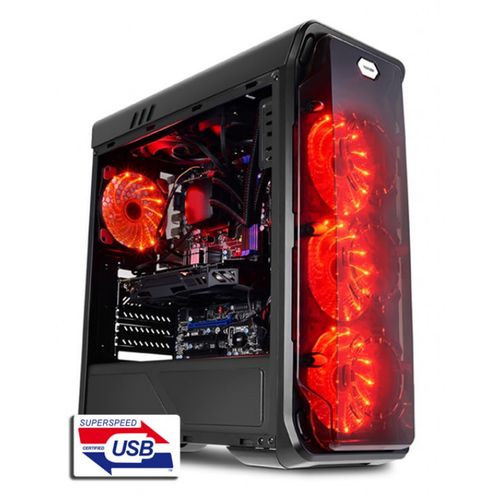 KUCISTE LC Power LC-988B-ON Red Typhoon w/o psu