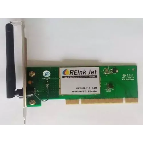 Wifi mrežna kartica ReinkJet PCI 2,4GHz 54Mbps B/G Atheros RWL548P sa ugradjenom fiksnom antenom
