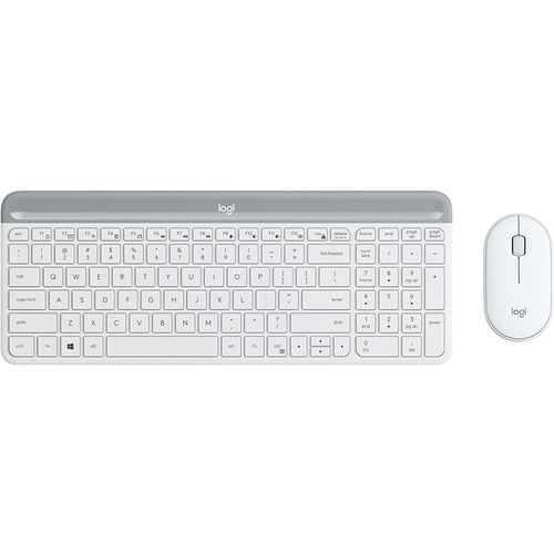 LOGITECH MK470 Wireless Desktop US bela tastatura + miš