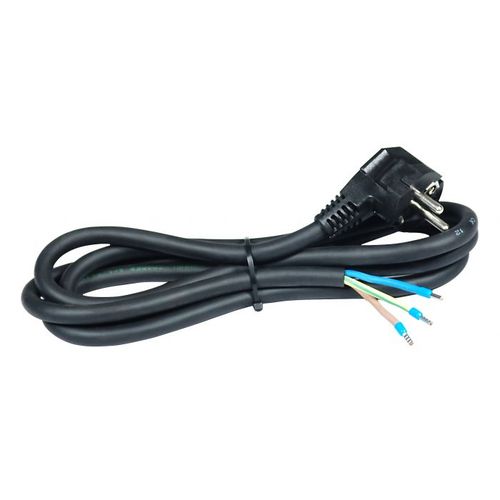 Priključni kabl 16A 250V 3500W crni 3m H05RR-F 3G2,5