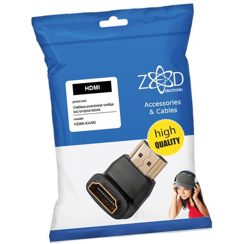 ZED electronic Adapter HDMI ugaoni 90° - HDMI-KA/90