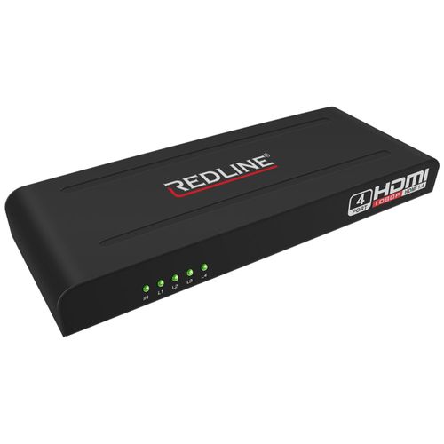 REDLINE HDMI razdelnik, 1 ulaz - 4 izlaza - HS-4000