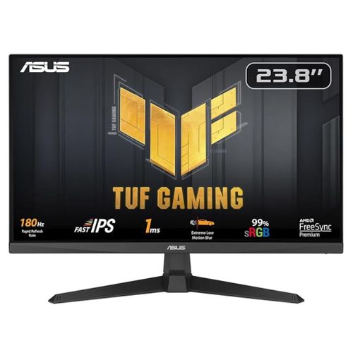 Asus TUF VG249Q3A Monitor 23.8" IPS 1920x1080 180Hz 1ms GtG HDMIx2 DP freesync VESA zvučnici crna