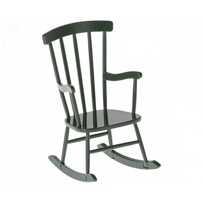Maileg - Drvena stolica za ljuljanje zelena