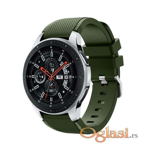 Army zelena narukvica Galaxy Watch 6 5 4 3 46mm Huawei GT4 GT2 GT3 22mm i 20mm
