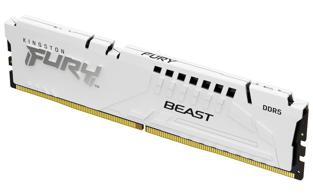 Kingston DDR5 16GB 6400MT/s Fury Beast White XMP (KF564C32BW-16) memorija za desktop