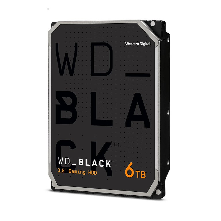 Western Digital 6TB 3.5" SATA3 (WD6004FZWX) 7200rpm hard disk crni