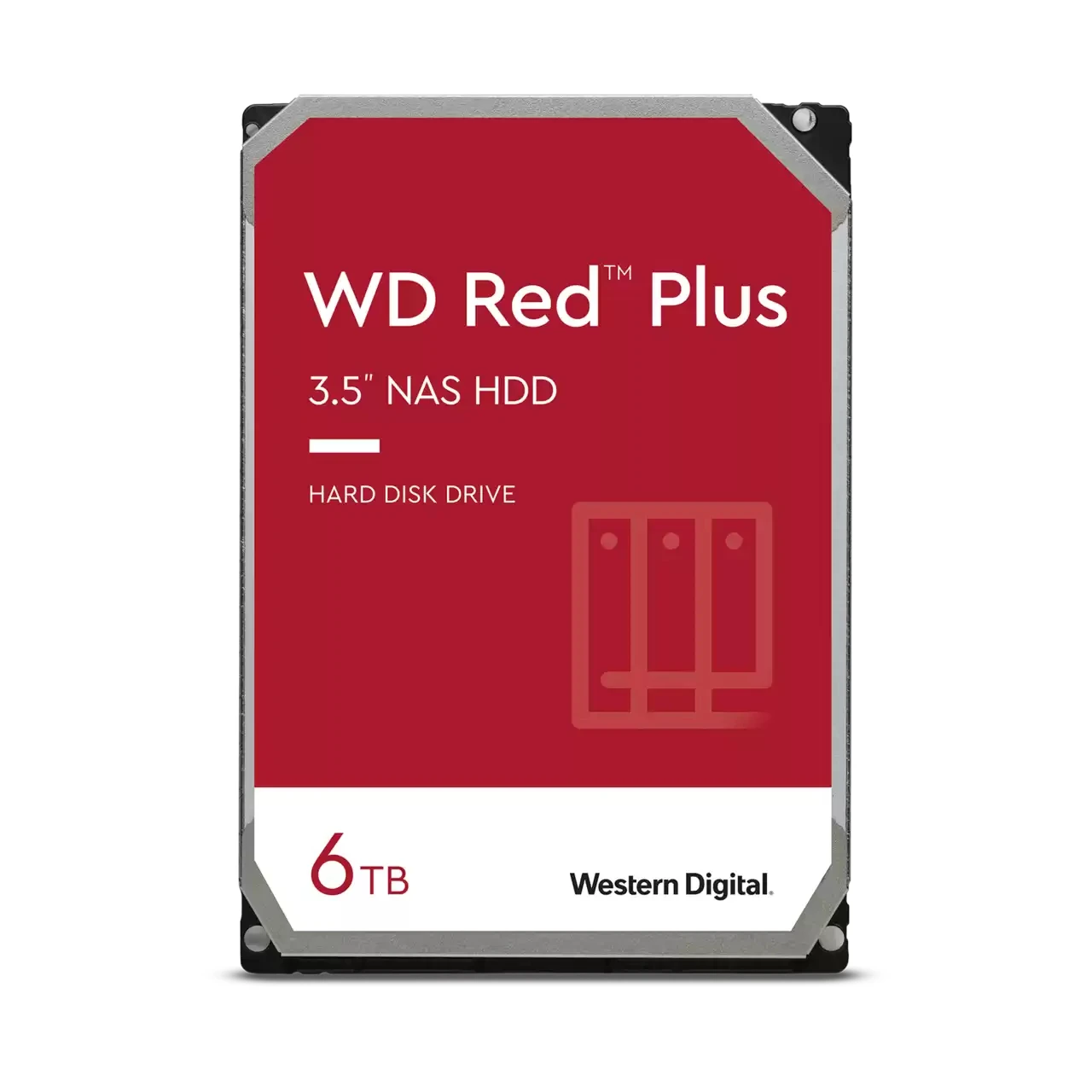 Western Digital 6TB 3.5" SATA3 (WD60EFPX) 5400rpm Red Plus hard disk