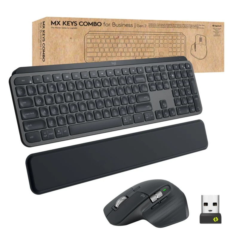 Logitech MX Keys (920-010933) Combo For Business Gen 2 Graphite US tastatura crna