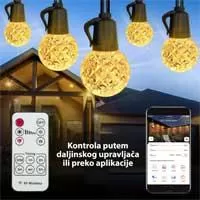 Niz od 20 LED sijalica za spoljnu upotrebu 15m