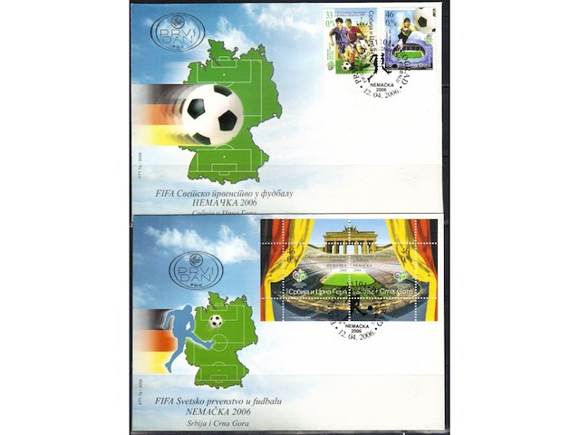 SP u fudbalu-Nemačka `06 2006.,set+blok,FDC
