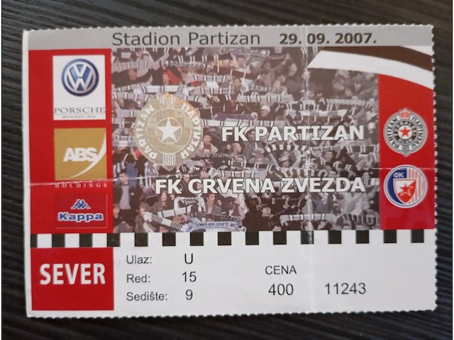 FIDBAL: PARTIZAN - CRVENA ZVEZDA 29.09.2007