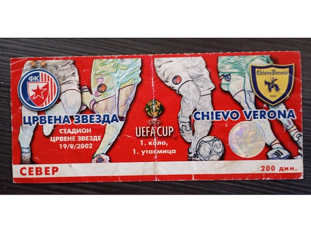 FUDBAL: CRVENA ZVEZDA - CHIEVO VERONA 19.09.2002