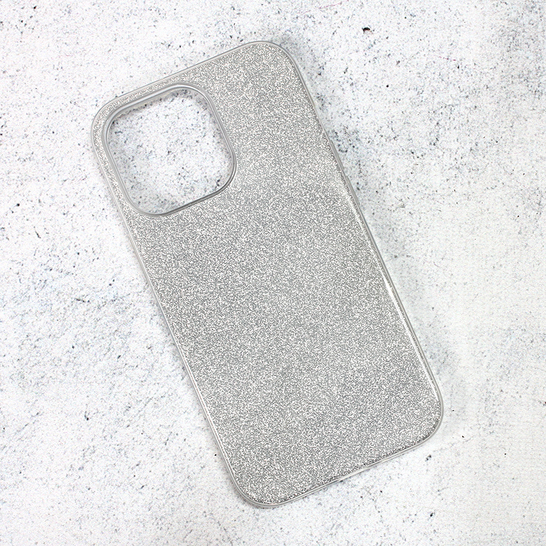 Torbica Crystal Dust za iPhone 13 Pro 6.1 srebrna