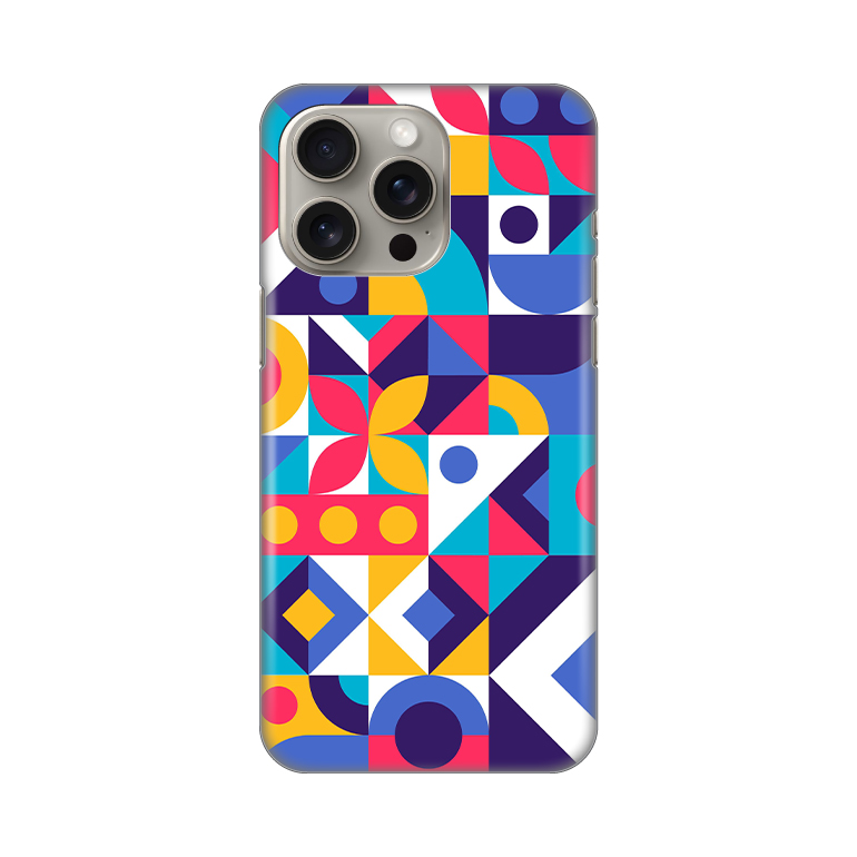 Torbica Silikonska Print Skin za iPhone 15 Pro Max 6.7 Colorful Mosaic