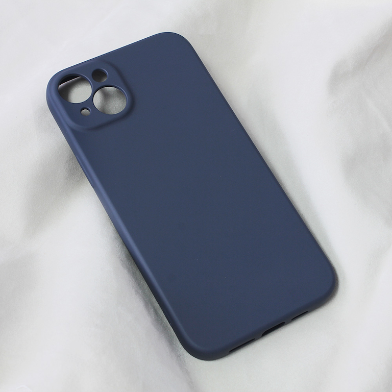 Torbica Teracell Soft Velvet za iPhone 14 Plus 6.7 tamno plava