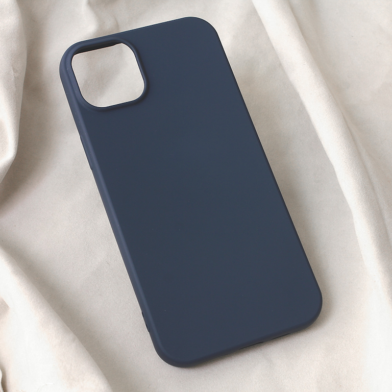 Torbica Teracell Soft Velvet za iPhone 15 Plus 6.7 tamno plava