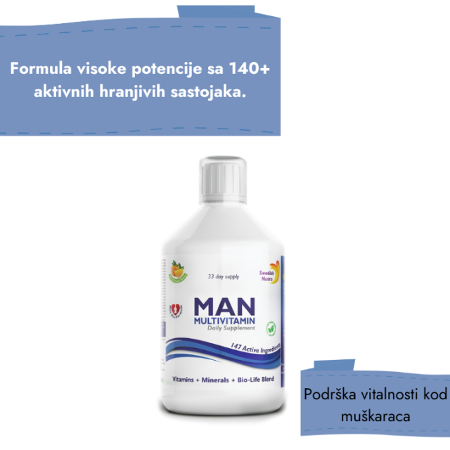 SWEDISH NUTRA MAN MULTIVITAMIN 500 ML