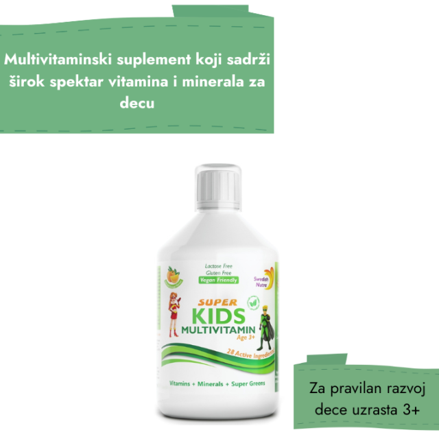 SWEDISH NUTRA SUPER KIDS MULTIVITAMIN 500 ML