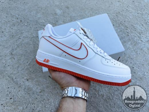 Nike Air Force 1 White Picante Red