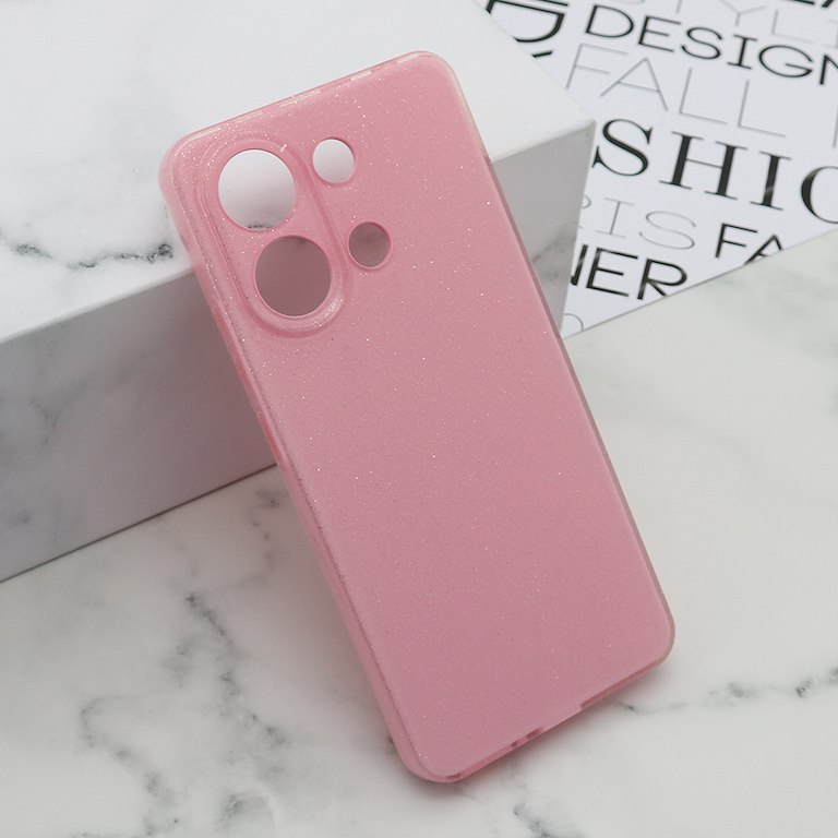 Futrola GLOW SHINING za Xiaomi Redmi Note 13 4G svetlo roze