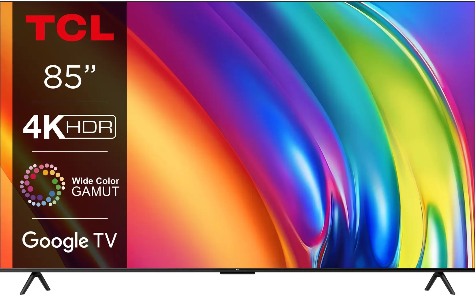 TCL Televizor 85P745 85", 4K, HDR, LED, 144Hz, Google TV, Crni