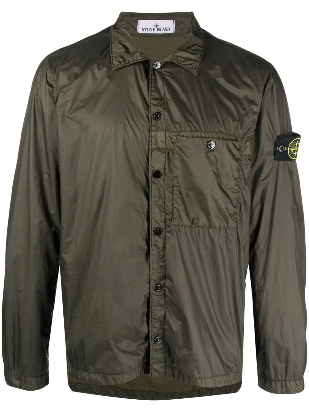 Stone Island Overshirt jakna maslinasto zelena