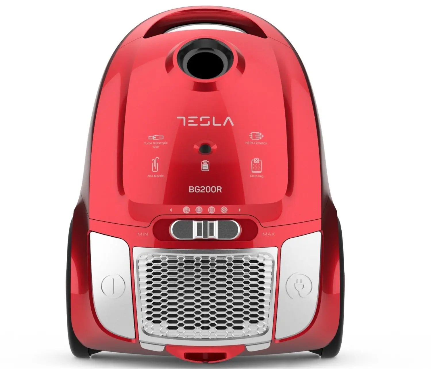 TESLA BG200R Usisivač sa kesom, 800W, 2l, Crveni