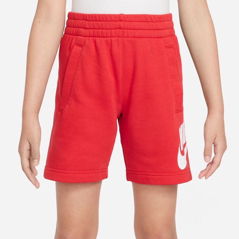 Nike K NSW CLUB FT SHORT HBR, dečji šorc, crvena